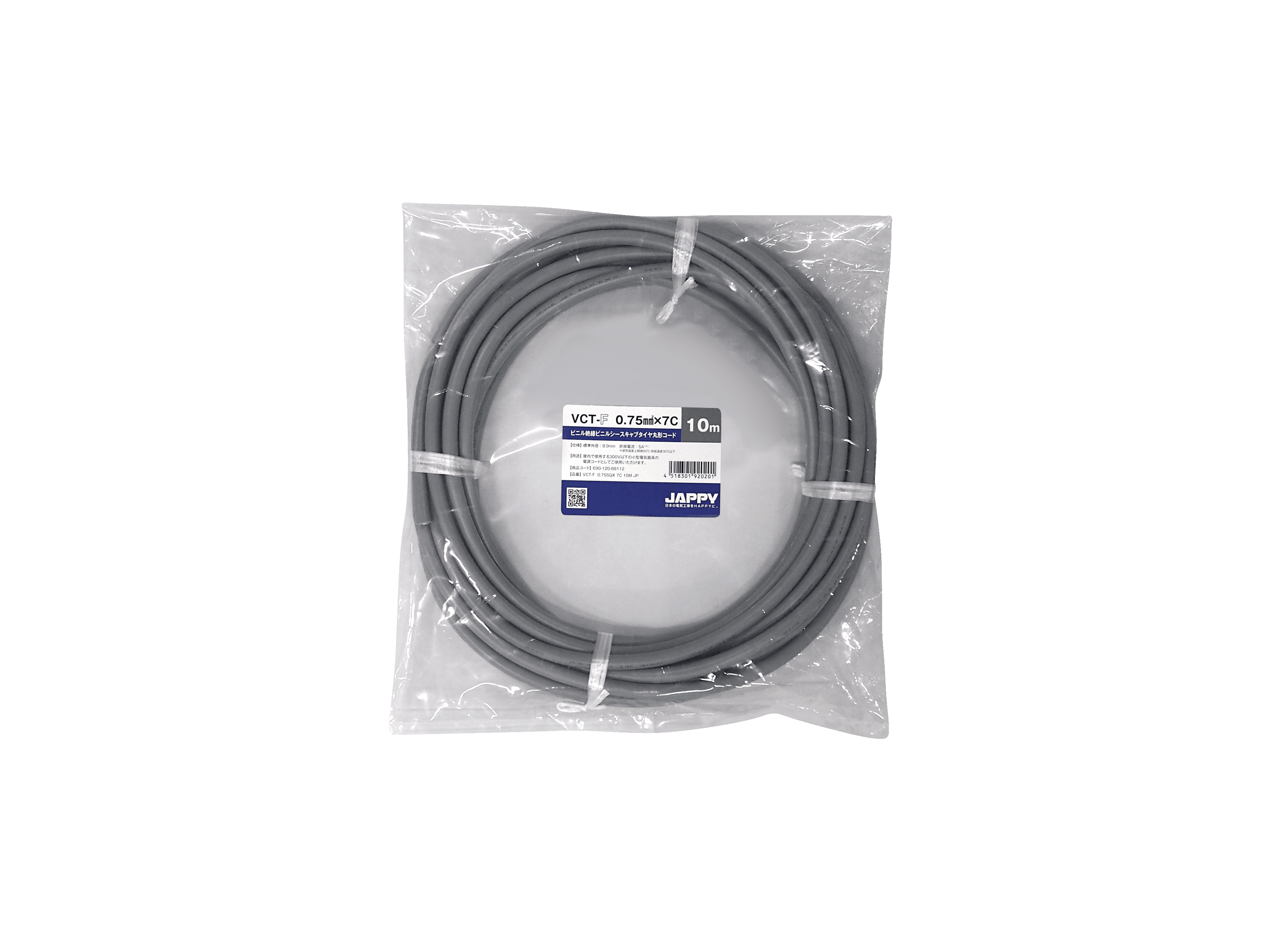 ミニ定尺品(VCTF) VCT-F 0.75SQX 7C 10M JP | inaba_jappy | JAPPY - 日本の電気工事をHAPPYに。